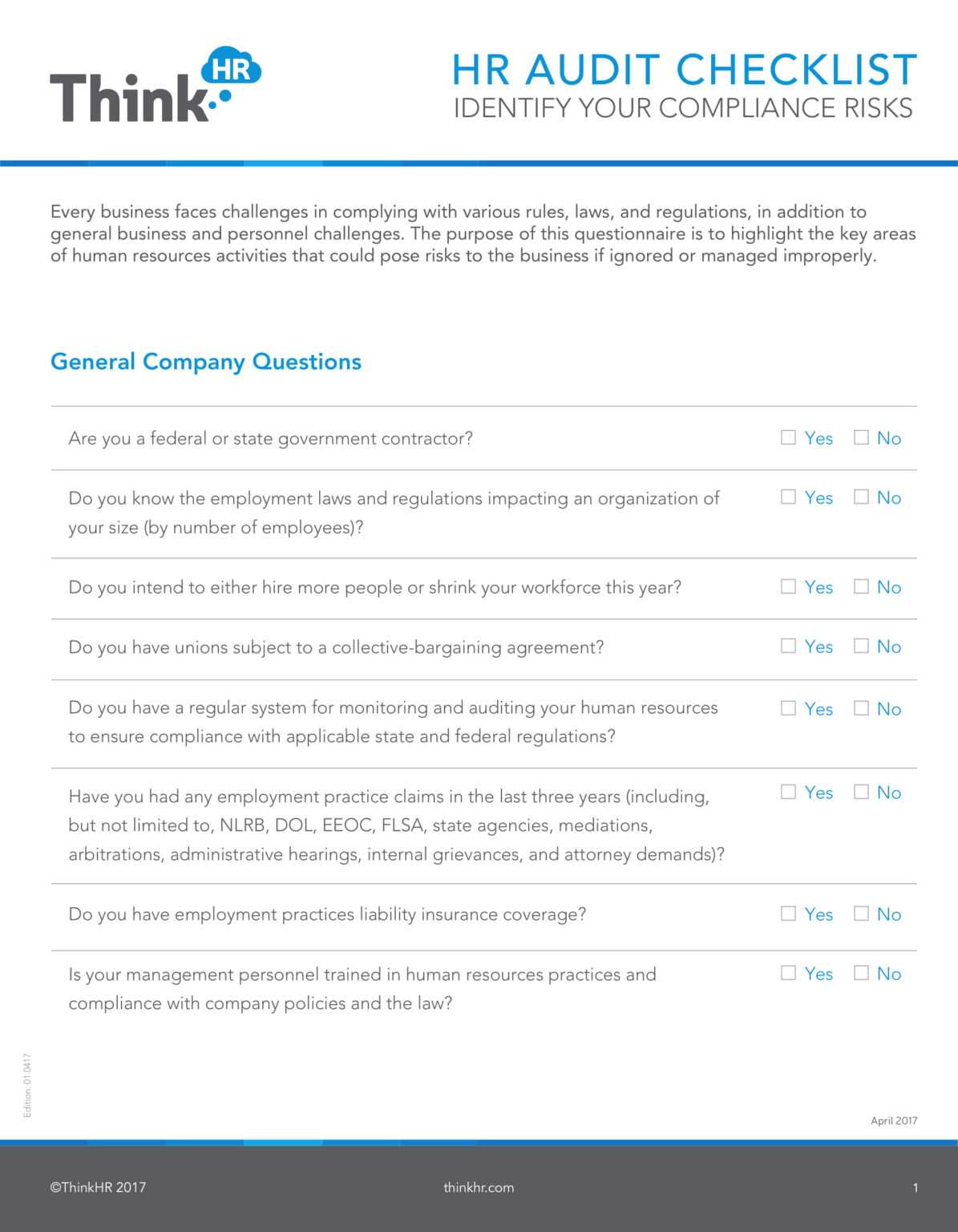 19+ Hr Checklist Examples – Pdf | Examples with Sample Hr Audit Report ...