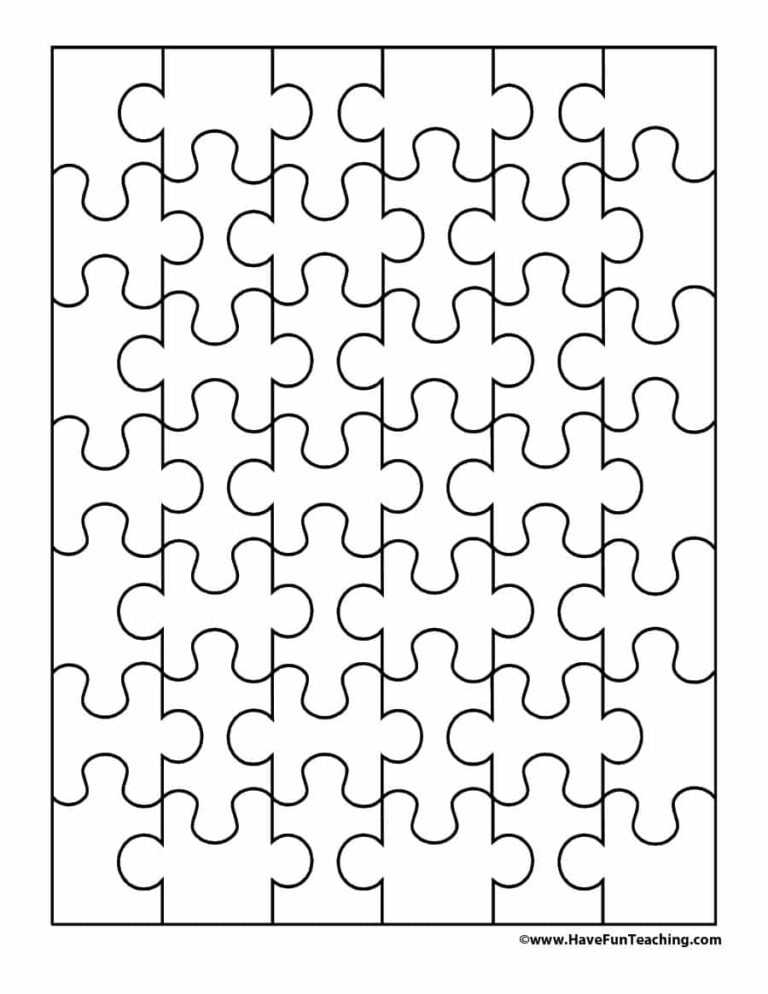 19 Printable Puzzle Piece Templates ᐅ Templatelab with Jigsaw Puzzle ...