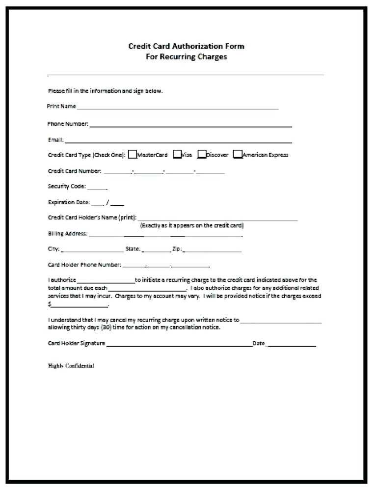 23+ Credit Card Authorization Form Template Pdf Fillable 2020 ...