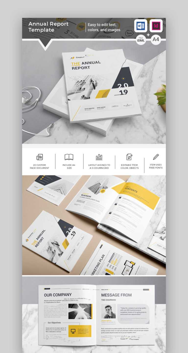 25+ Best Annual Report Templates – With Creative Indesign regarding ...