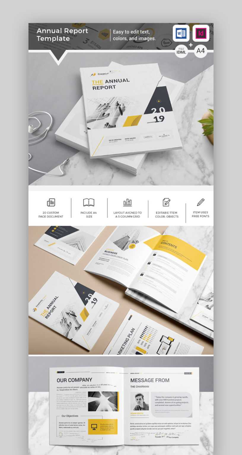 25+ Best Annual Report Templates – With Creative Indesign regarding ...