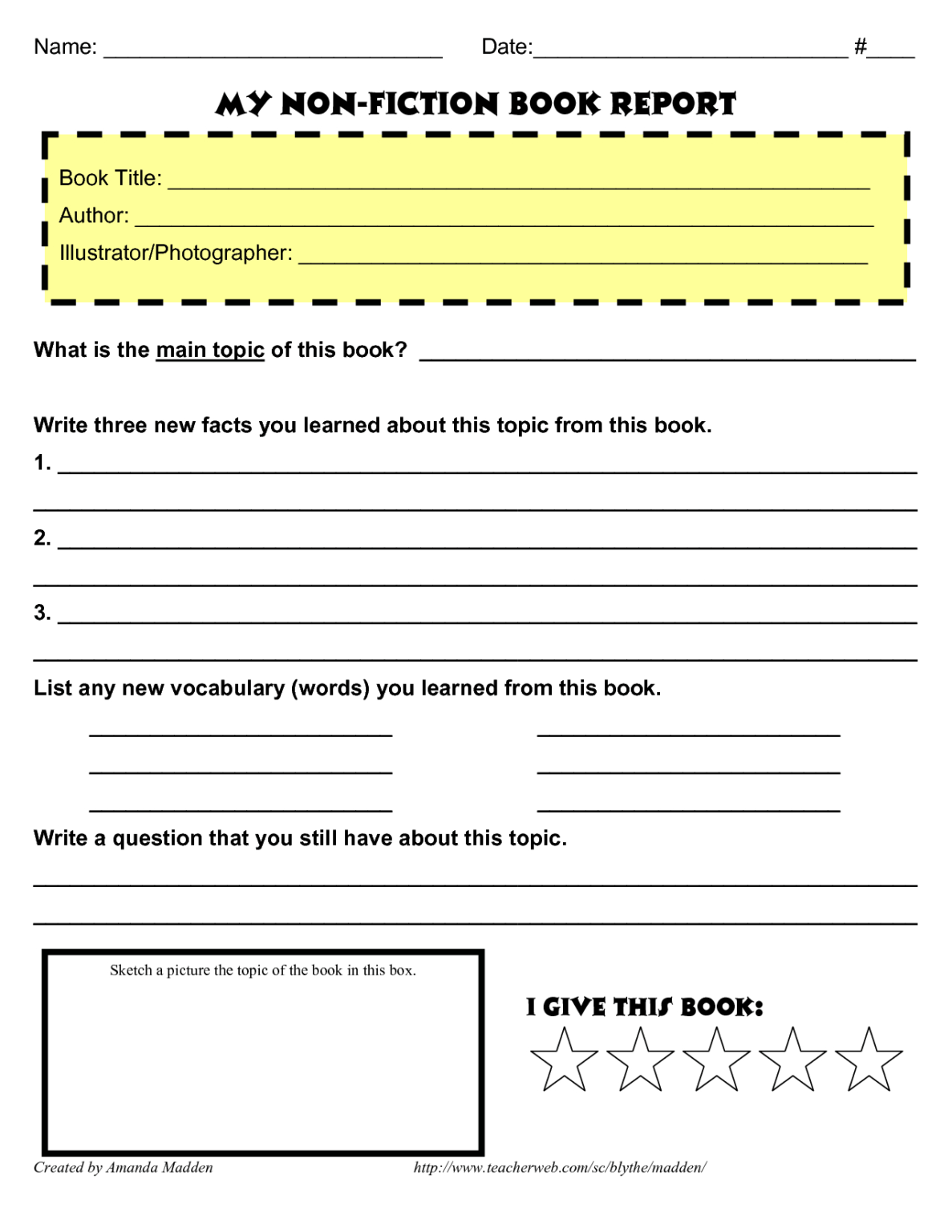 28+ [ Historical Fiction Book Report Form ] | Book Report regarding ...