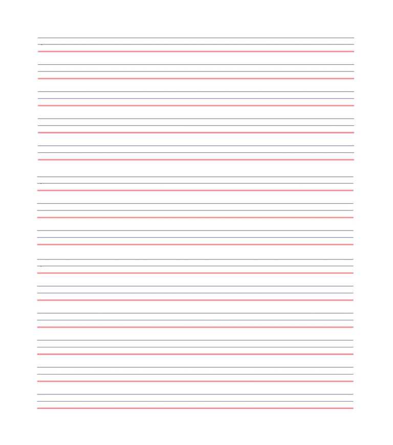 32 Printable Lined Paper Templates ᐅ Templatelab regarding Notebook ...