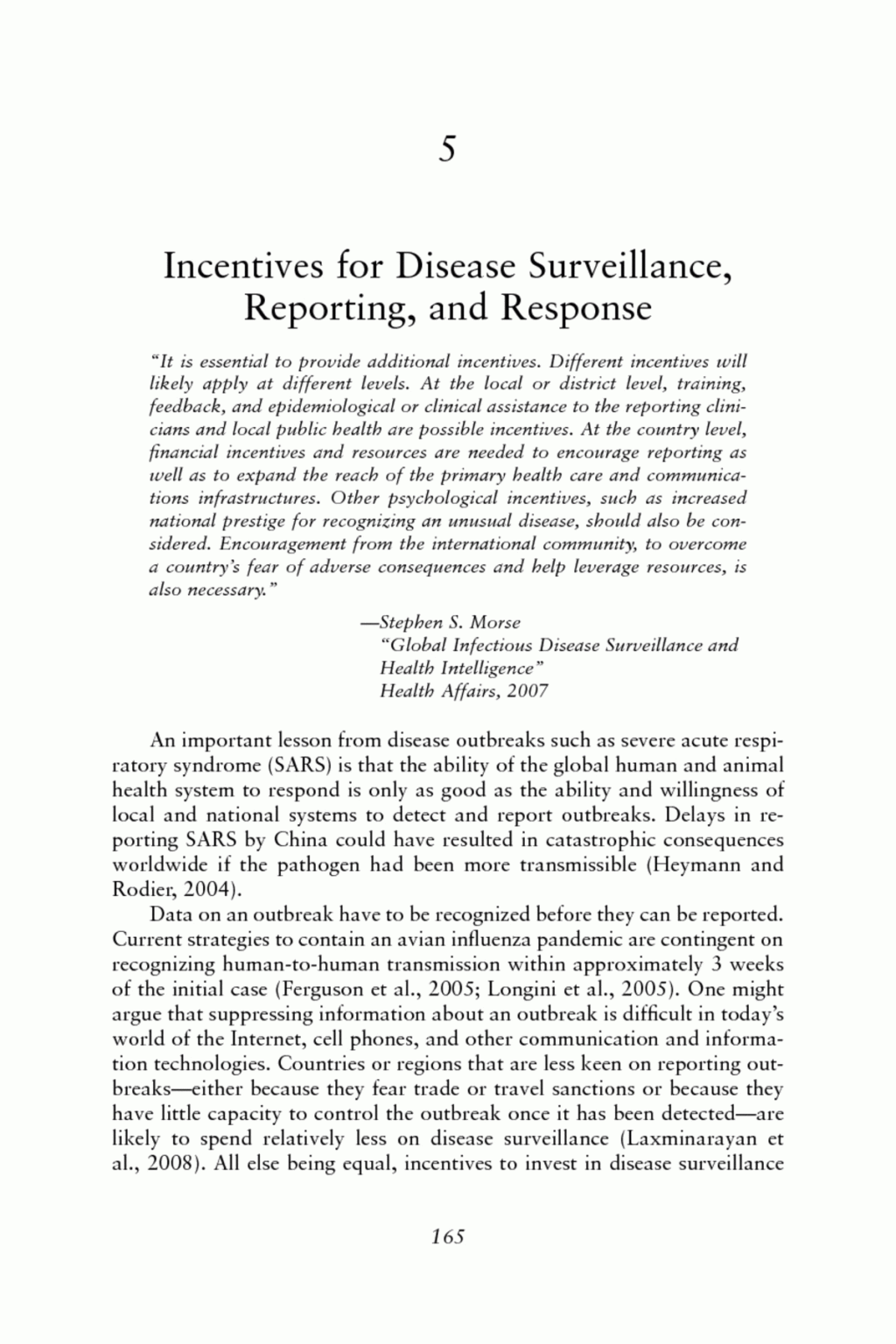 5 Incentives For Disease Surveillance, Reporting, And with Private ...