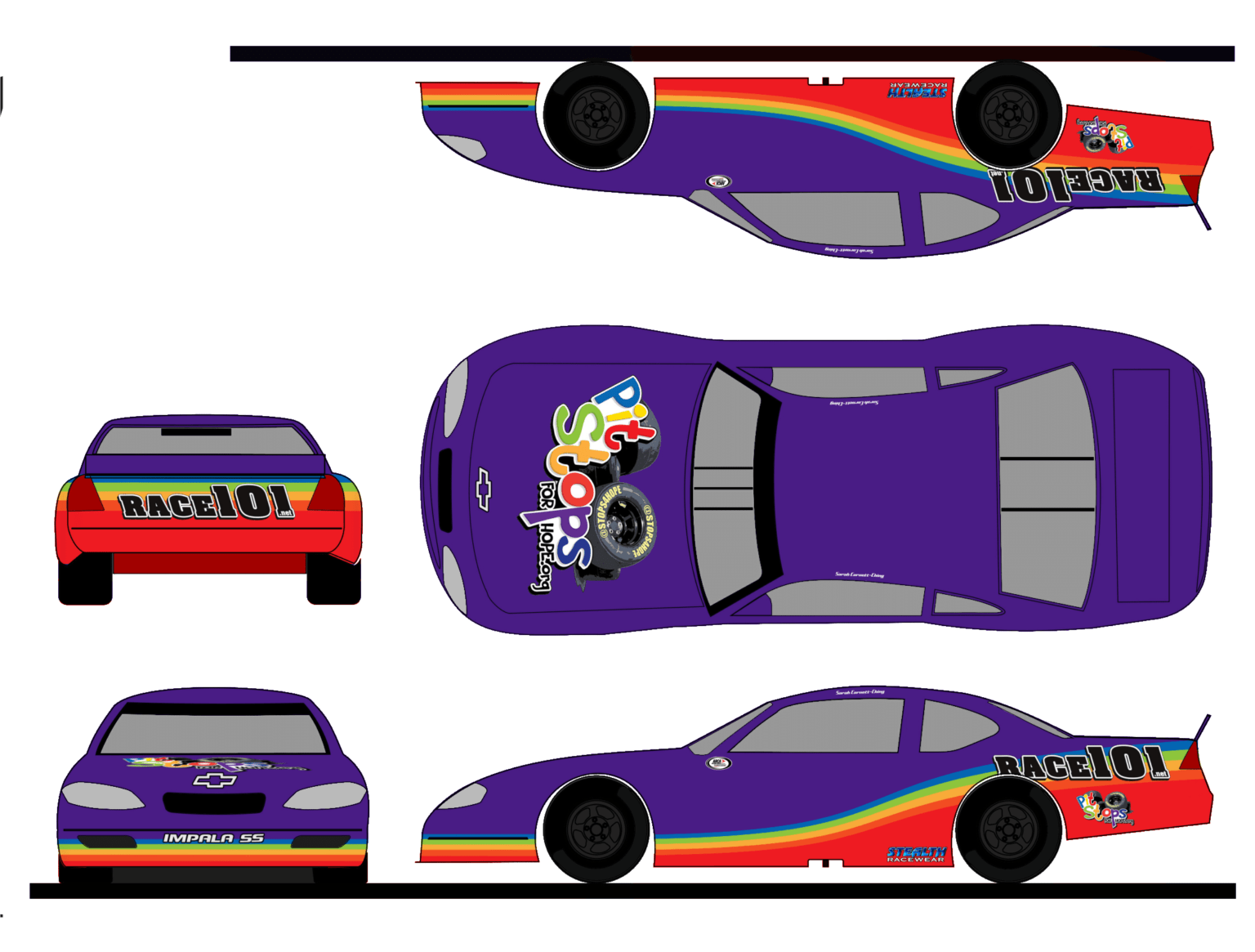 5 Steps To Create A Paint Scheme Mockup | The Colors Of The Race ...