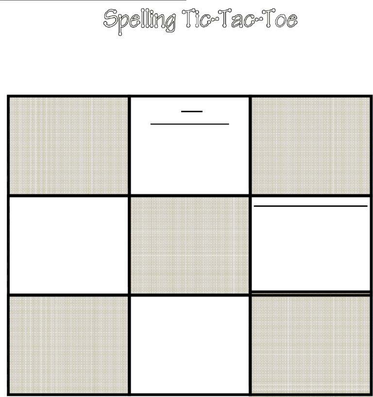 67A Tic Tac Toe Template | Wiring Library with Tic Tac Toe Template ...