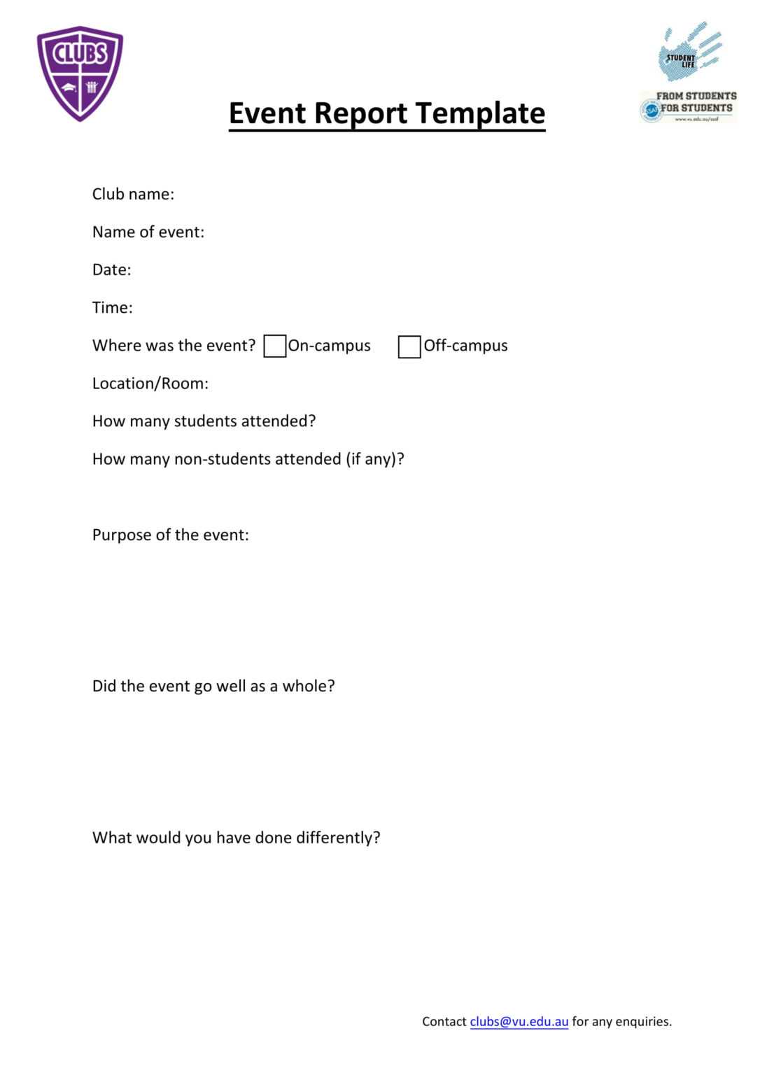 9+ Event Report – Pdf, Docs, Word, Pages | Examples within After Event ...
