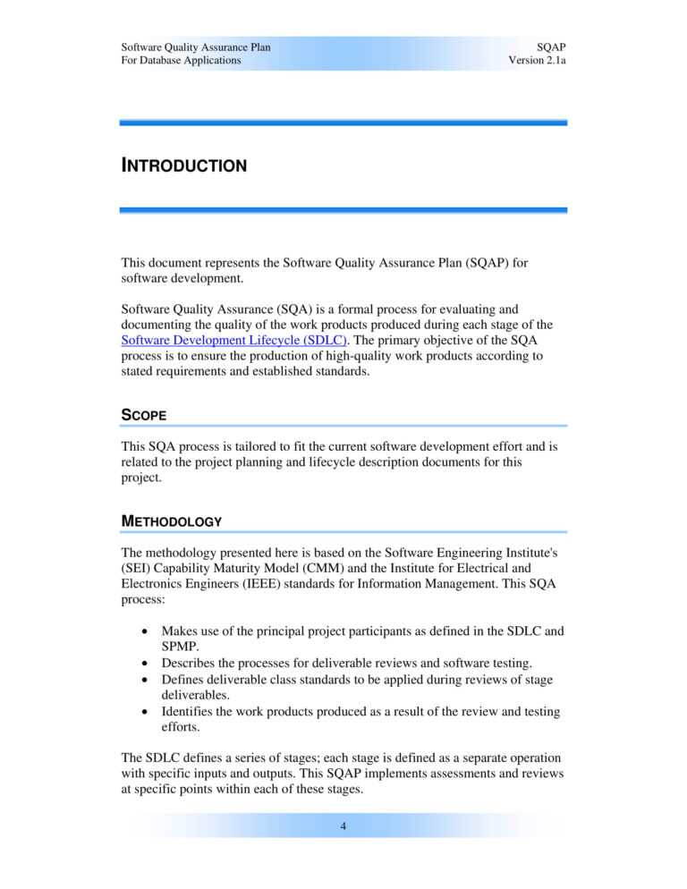 9+ Software Quality Assurance Plan Examples – Pdf | Examples for ...