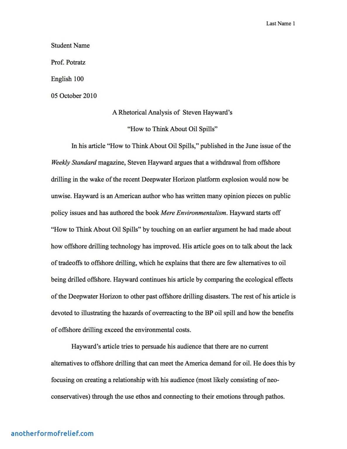 9+ Strategic Analysis Report Examples – Pdf | Examples throughout ...