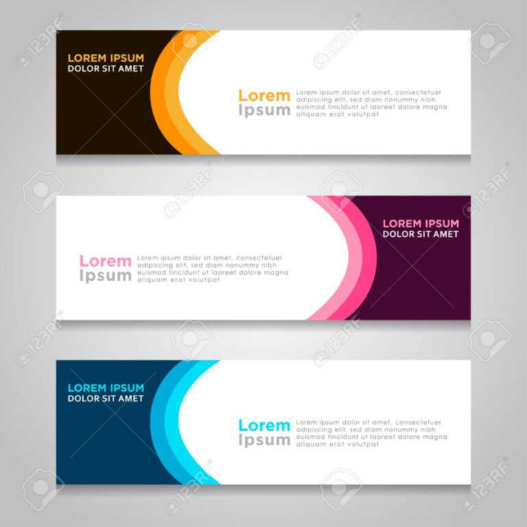 Abstract Web Banner Design Background Or Header Templates throughout ...