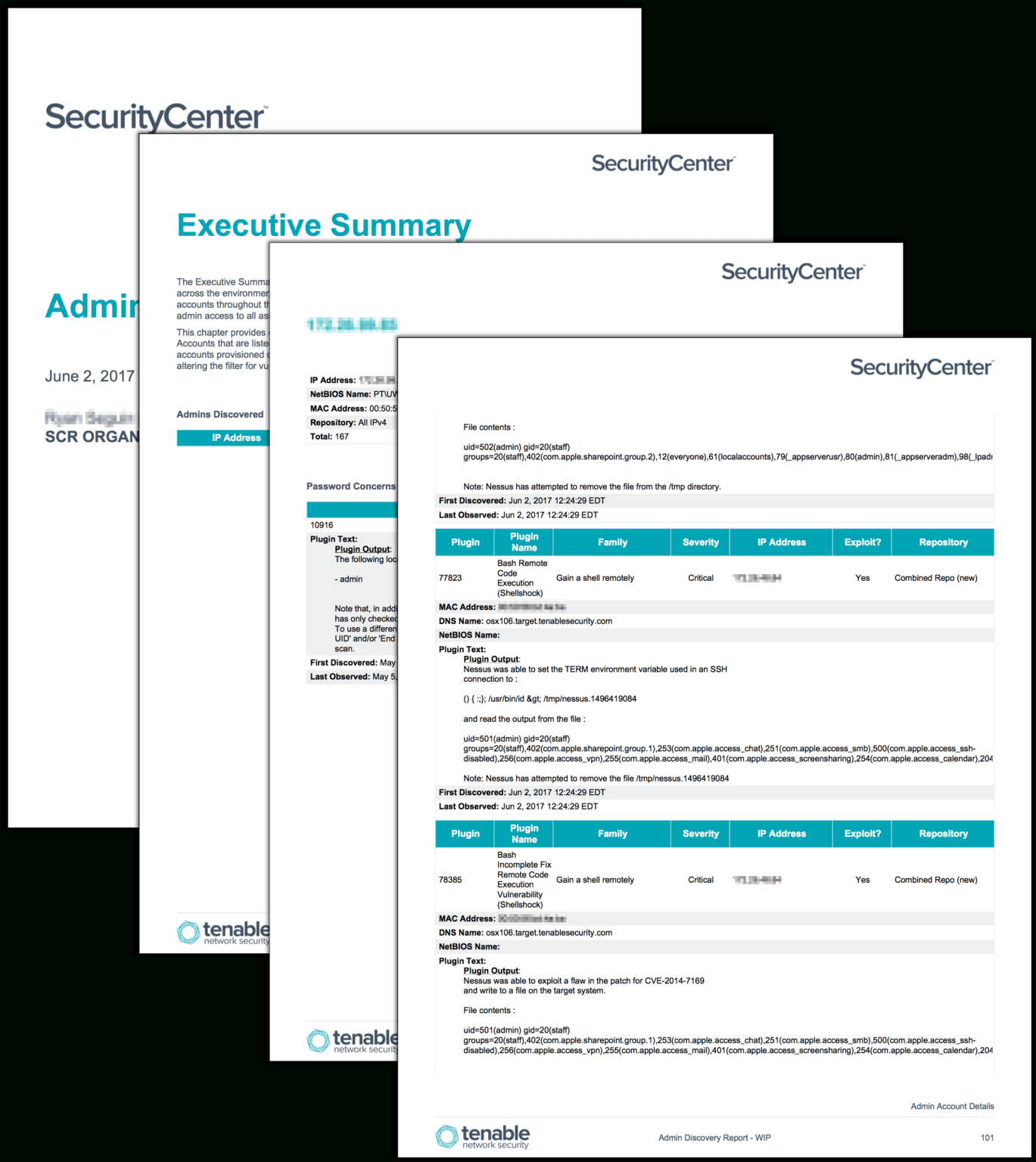 Admin Discovery Report – Sc Report Template | Tenable® in Nessus Report ...