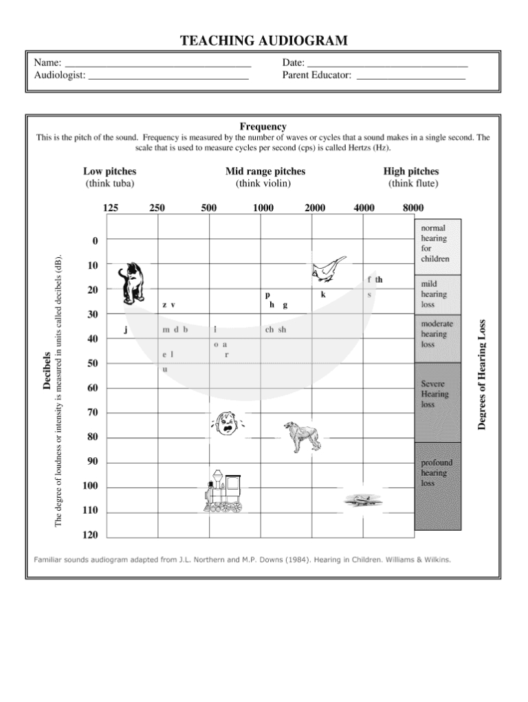 Audiogram Template – Fill Out And Sign Printable Pdf Template | Signnow ...