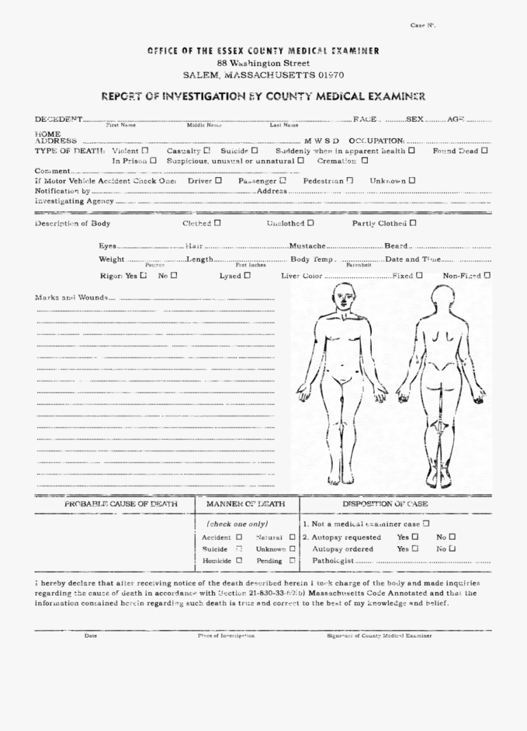 Autopsy Report Template – Calep.midnightpig.co for Autopsy Report ...