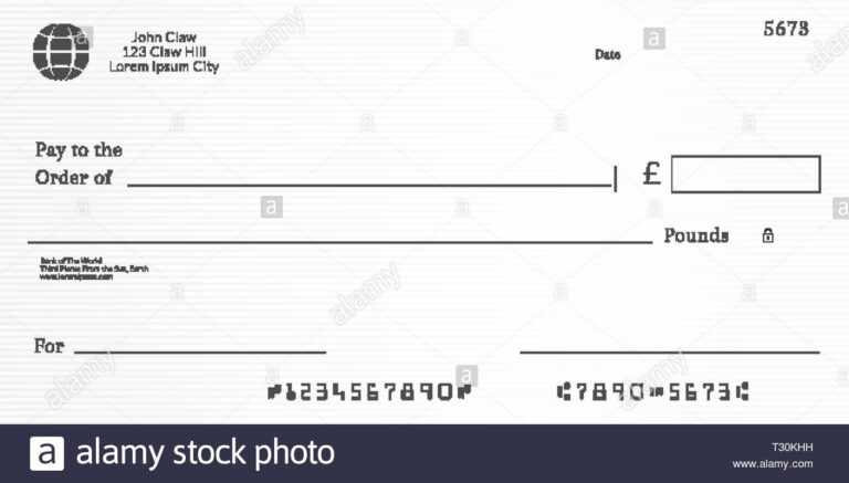 Bank Cheque Black And White Stock Photos & Images – Alamy pertaining to ...