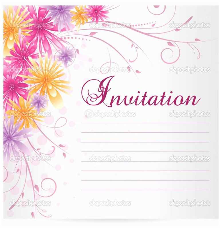 Blank Birthday Invitations Template For Invitation with Blank Templates ...