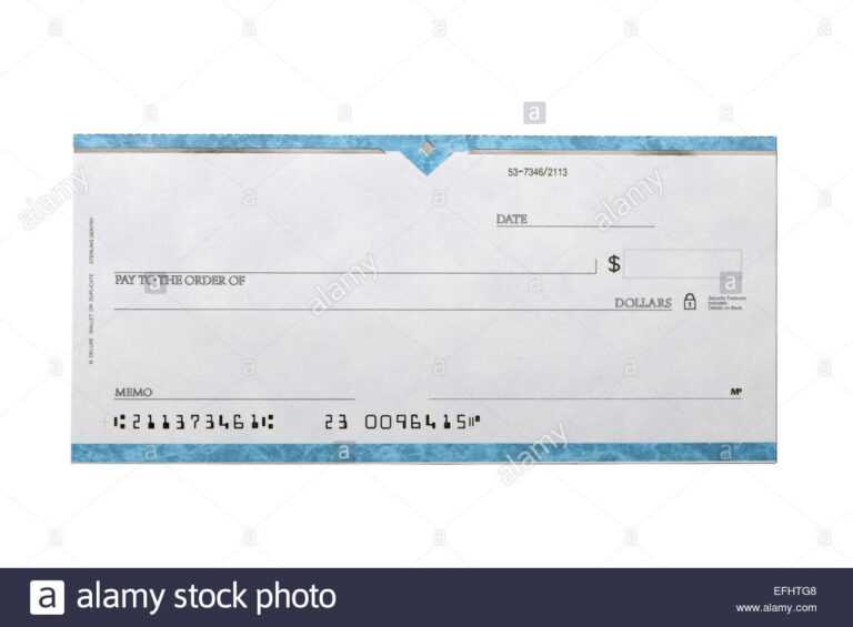 Blank Cheque Stock Photos & Blank Cheque Stock Images – Alamy intended ...