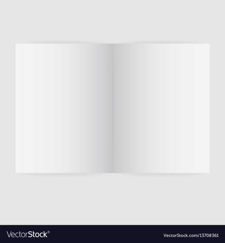 Blank Magazine Spread Template – Creative Sample Templates