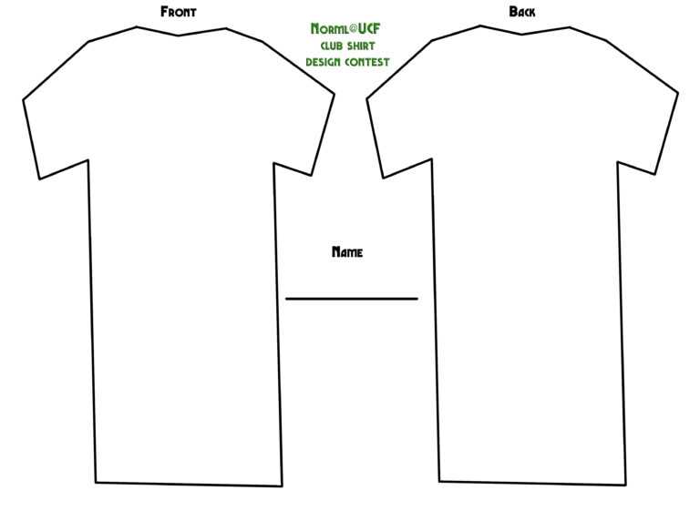 Blank T Shirt Worksheet | Printable Worksheets And with Printable Blank ...