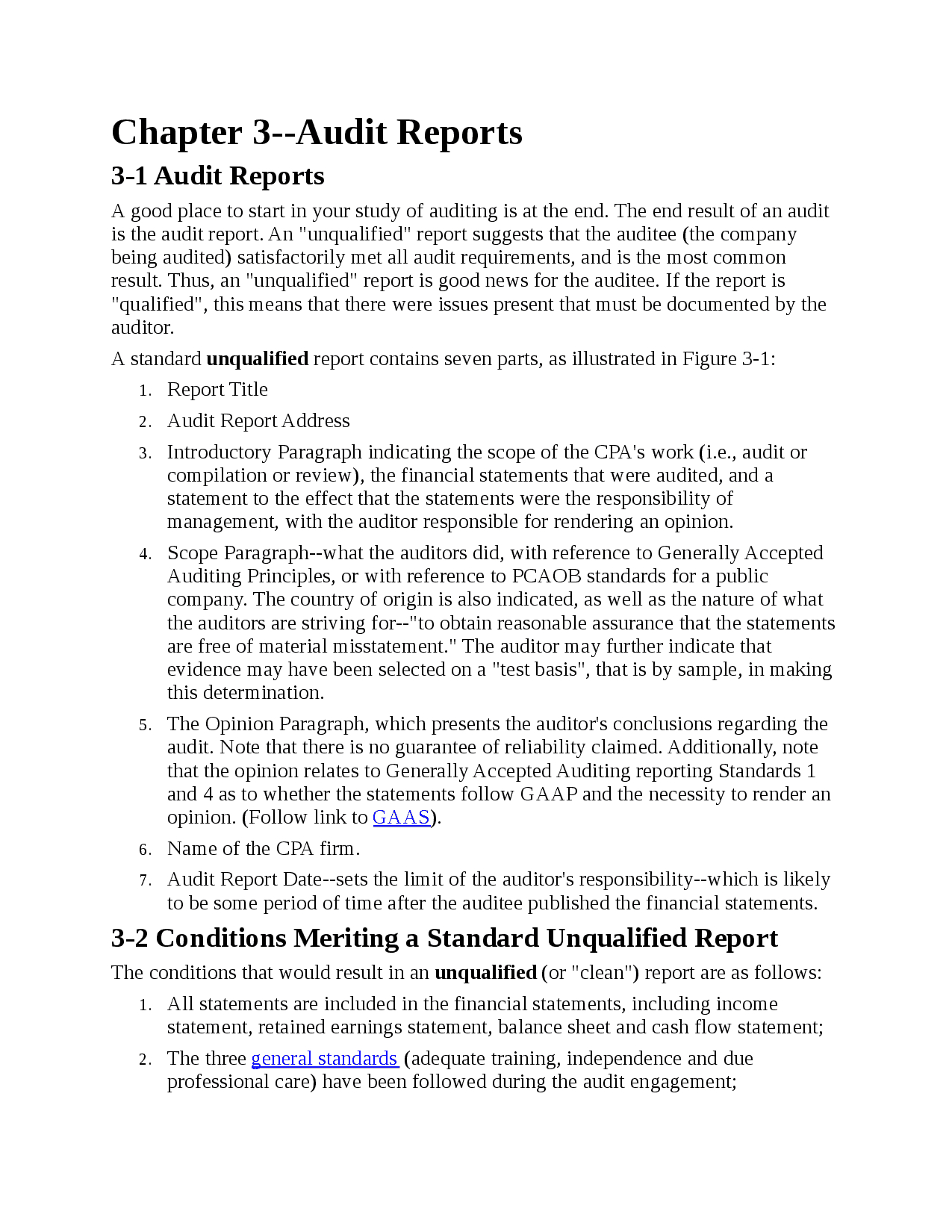 Chapter 3 Audit Reports – Docsity with Internal Control Audit Report Template – Creative Sample ...