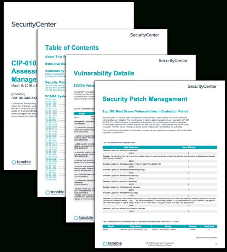 Cip-010 R3 Vulnerability Assessment And Patch Management with ...