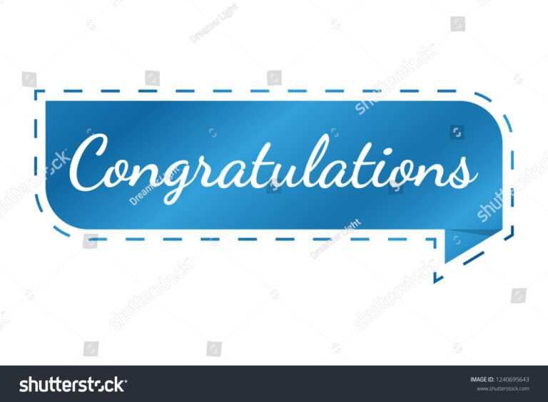 Congratulations Banner Template Design Vector Illustration inside ...