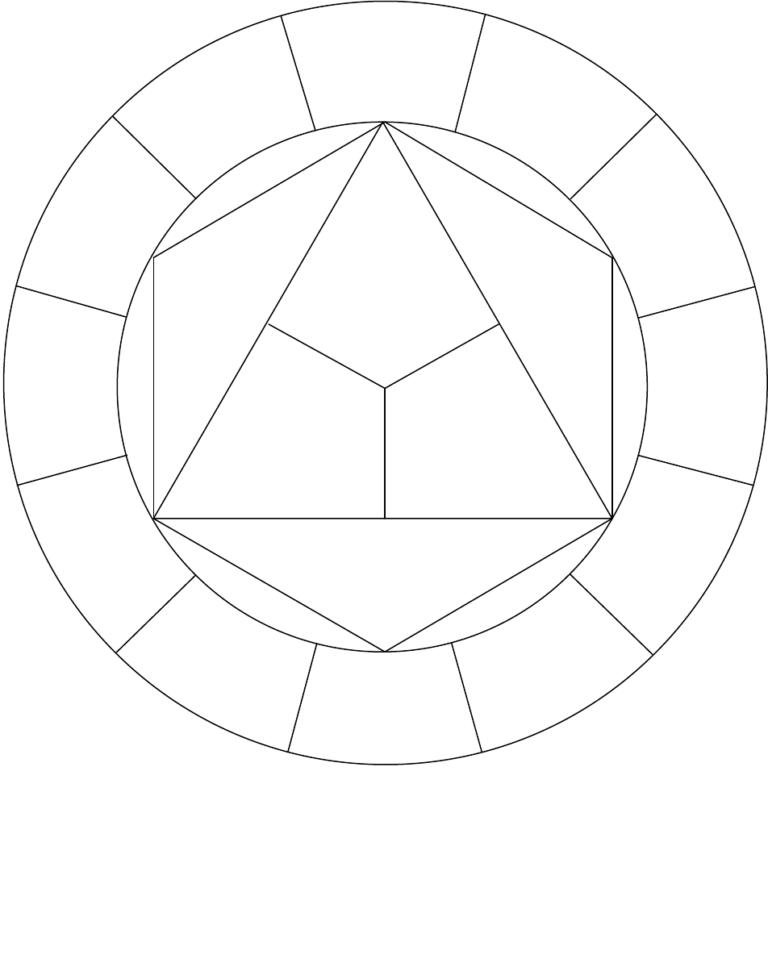 Download Artist Color Wheel Chart Template For Free with Blank Color ...