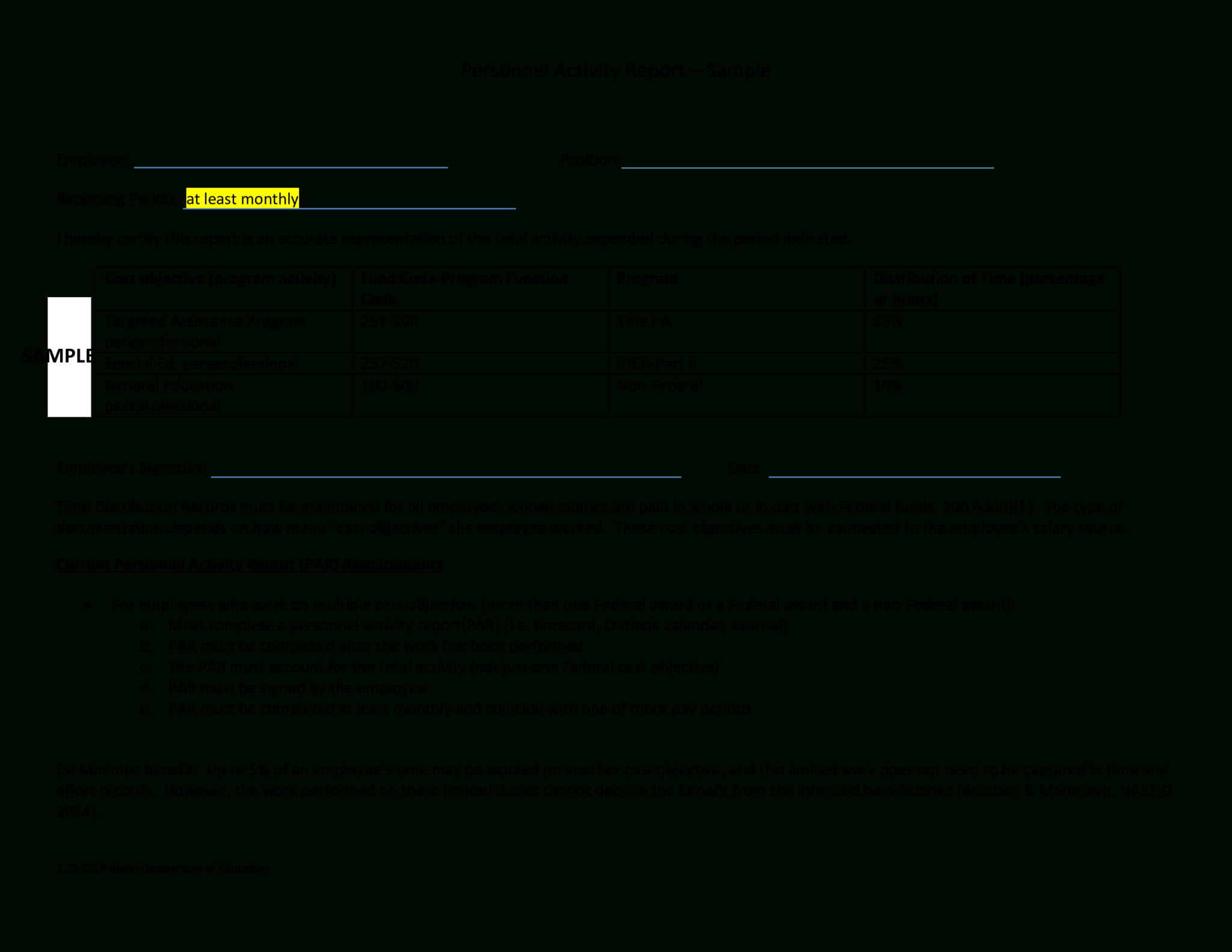 Employee Monthly Activity Report | Templates At with Monthly Activity ...