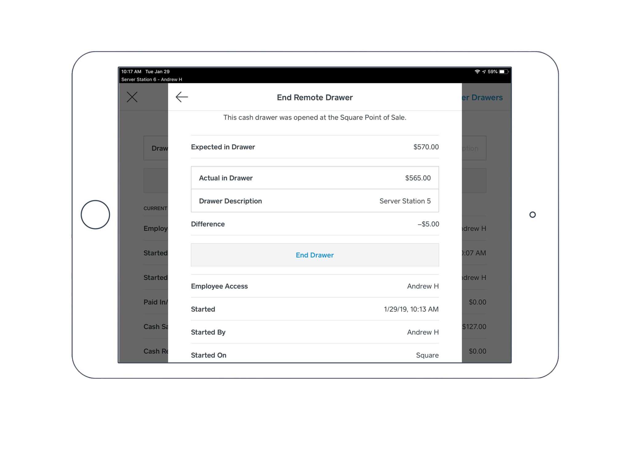 End Of Day Reporting With Square For Restaurants | Square throughout ...