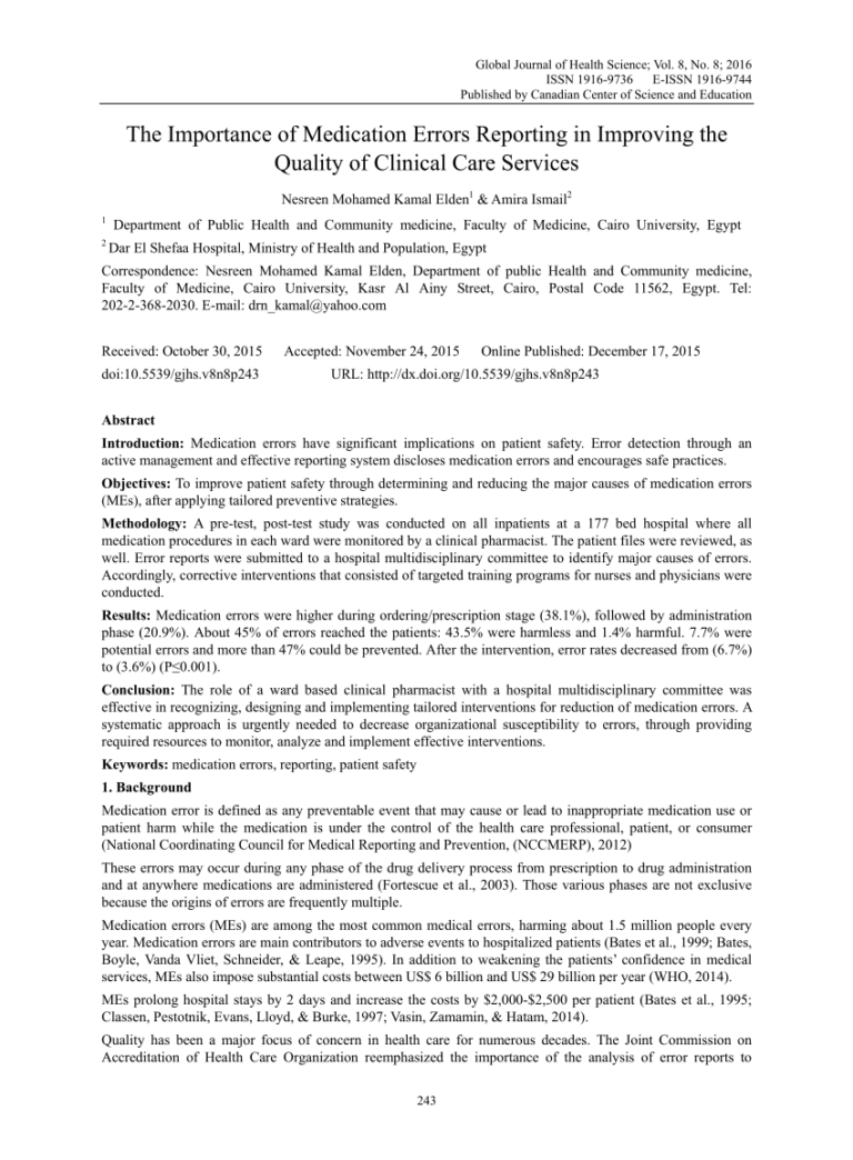 Example Of Medication Error Report Form | Download for Medication ...