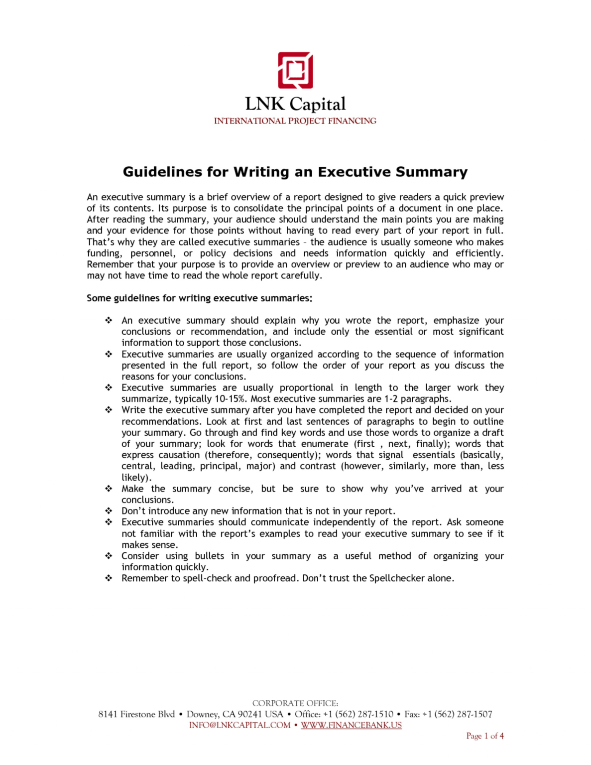 Executive Summary In Apa Format – Dalep.midnightpig.co inside Executive ...