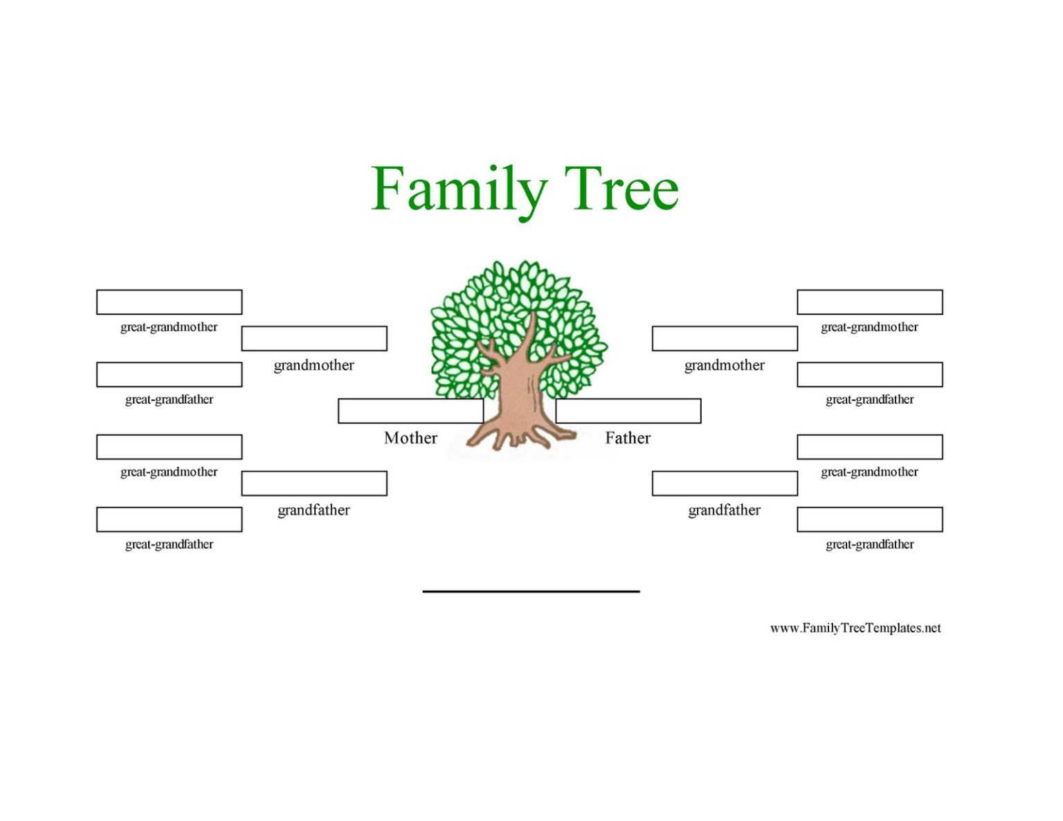 Family Tree Template: Family Tree Template Three Generation inside ...