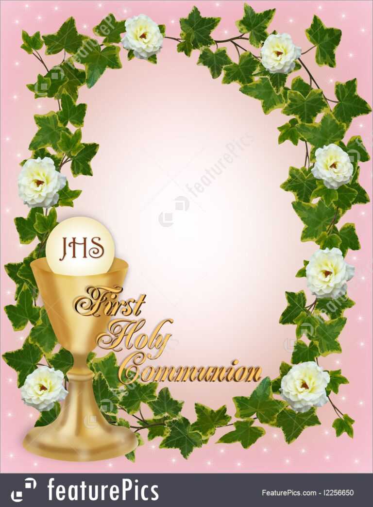First Holy Communion Program Template For Mac throughout Free Printable ...