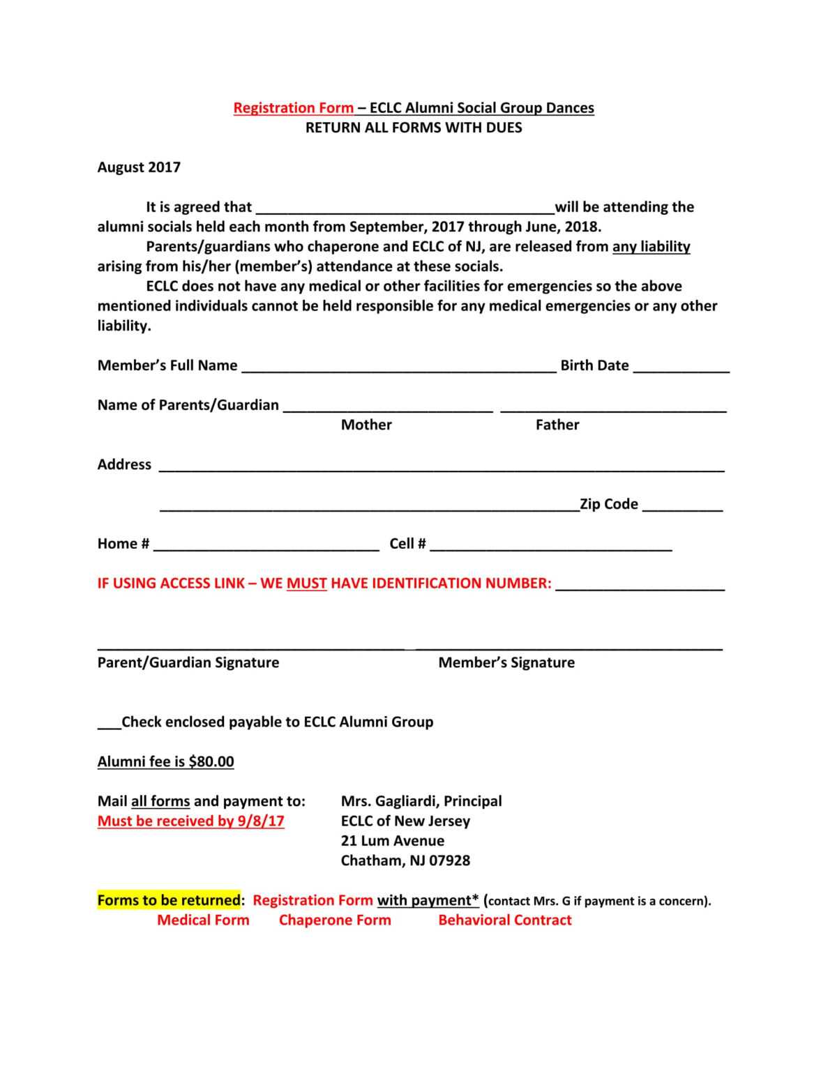 Free 12+ Dance Registration Forms In Pdf Pdf | Ms Word | Excel inside ...