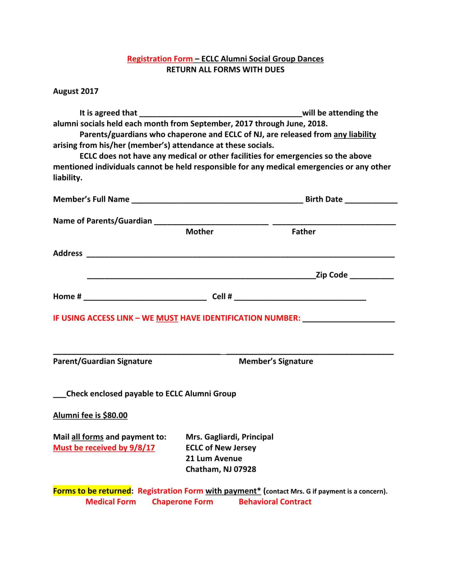 Free 12+ Dance Registration Forms In Pdf Pdf | Ms Word | Excel inside Registration Form Template ...