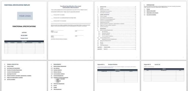 Free Functional Specification Templates | Smartsheet for Product ...