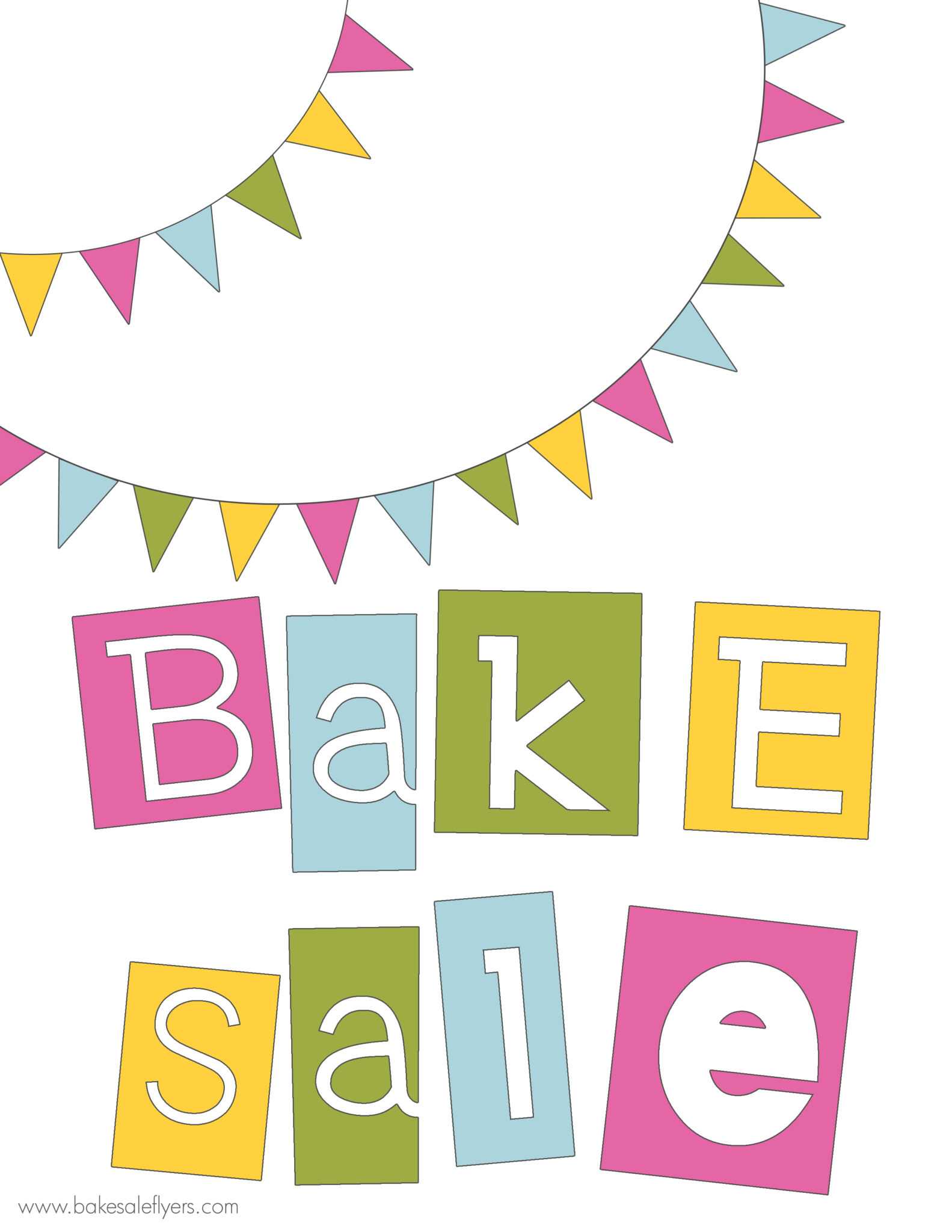 Free Printable Banner And Bake Sale Flyer | Bake Sale Flyers with ...