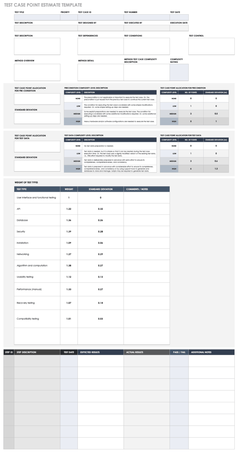 Free Test Case Templates | Smartsheet within User Acceptance Testing ...