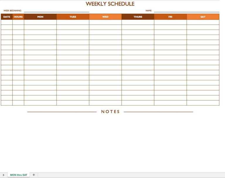 Free Work Schedule Templates For Word And Excel |Smartsheet with regard ...