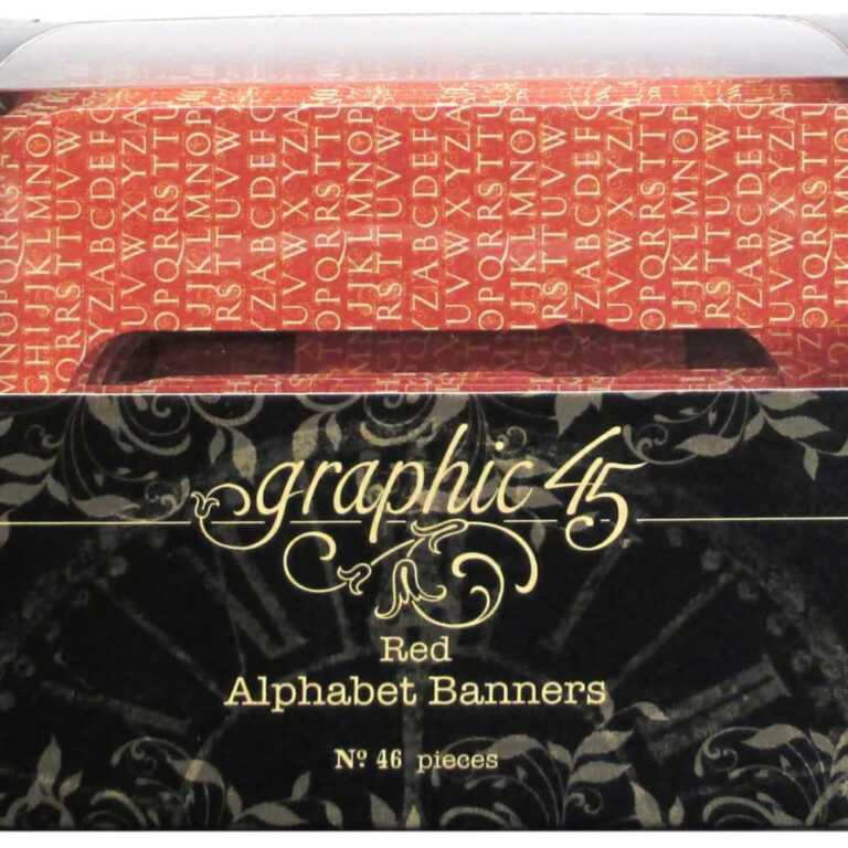 Graphic 45 Staples Alpha Banner Red Throughout Staples Banner Template ...