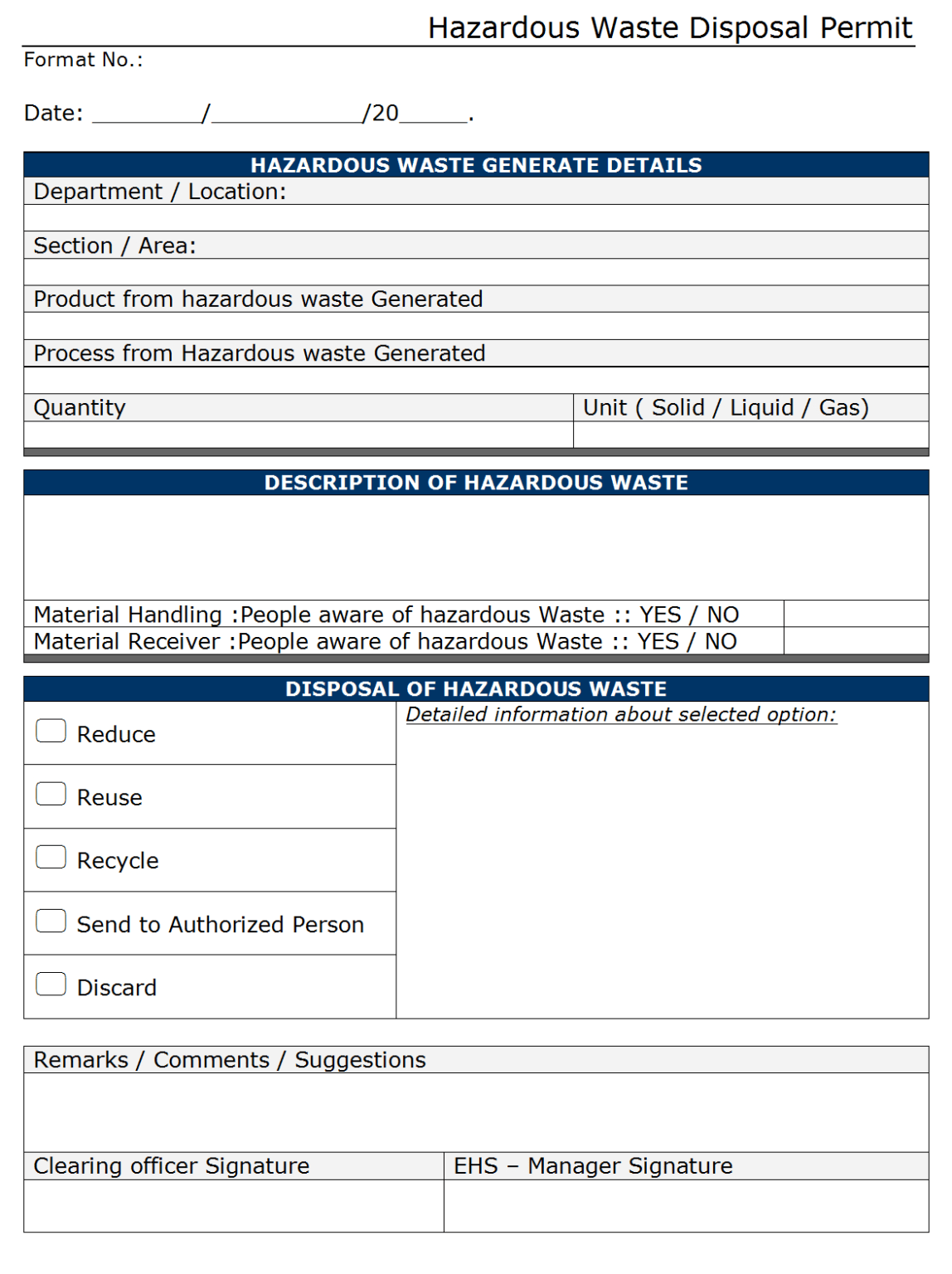 Hazardous Waste Disposal Permit – inside Waste Management Report ...