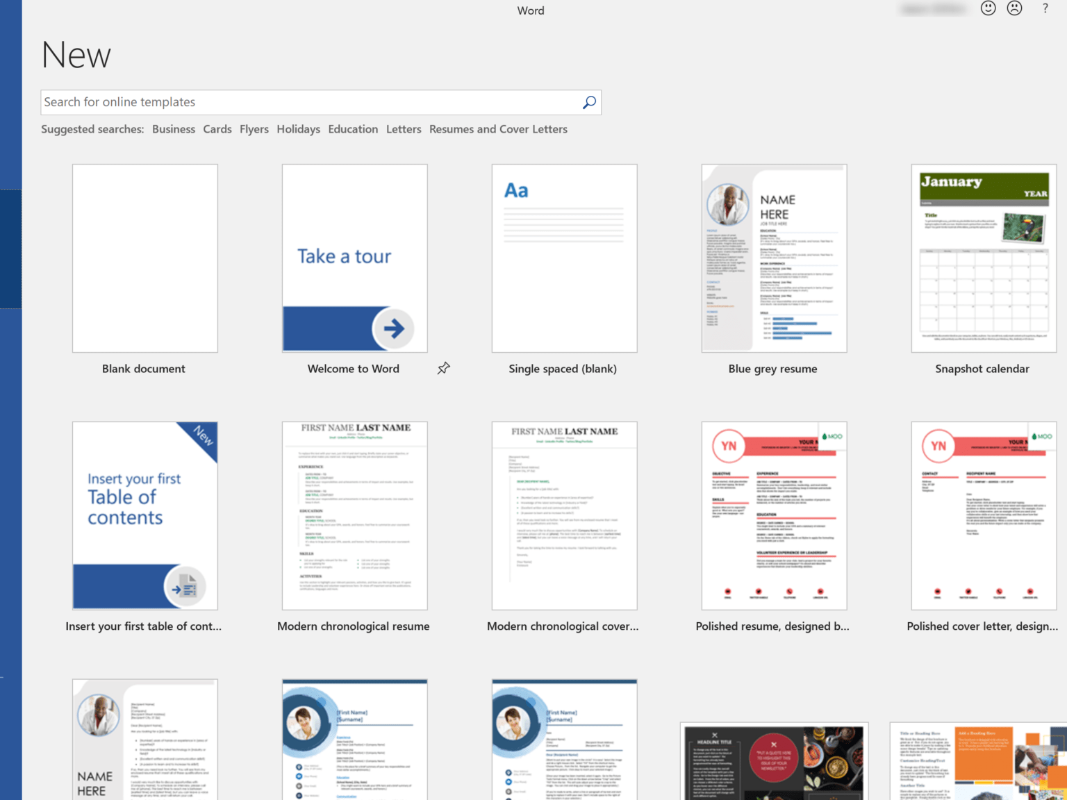 How To Find Microsoft Word Templates On Office Online throughout Blank ...