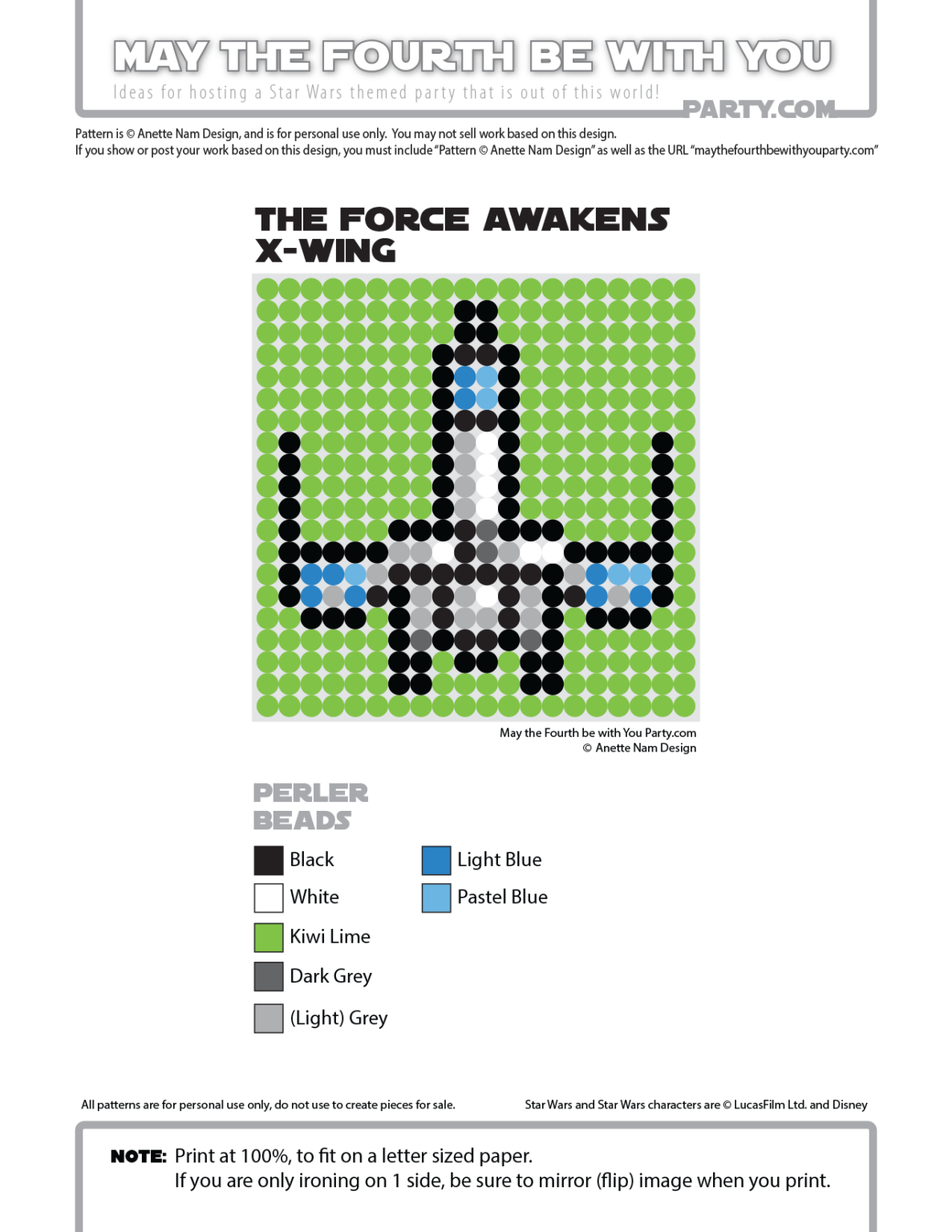 How To Print Own Pattern For Perler Beads – Bead Pattern (Free) within ...