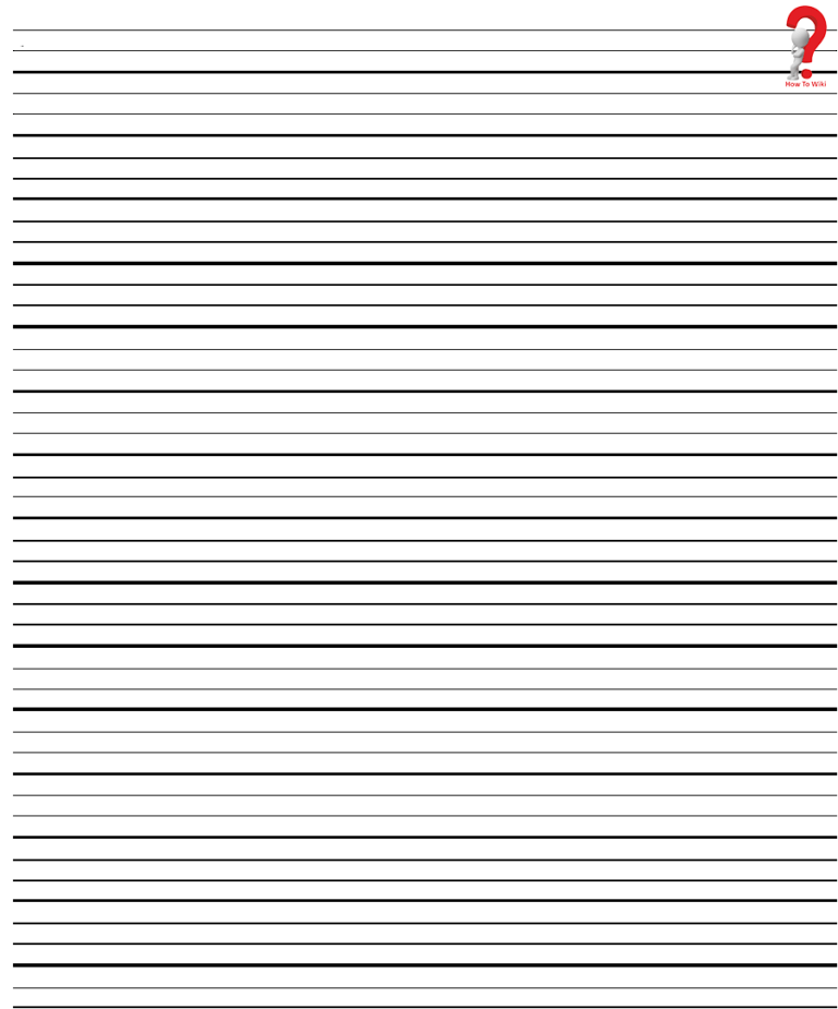 How To Use Printable Lined Paper Template In Pdf & Word intended for ...