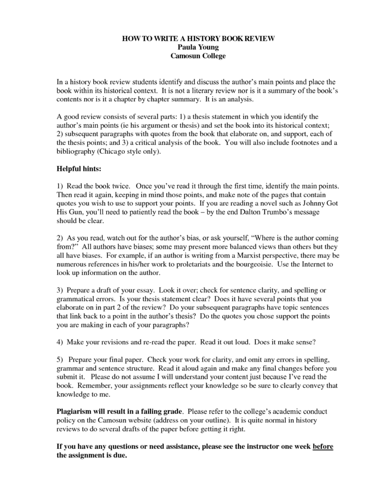 College Book Report Template – Creative Sample Templates