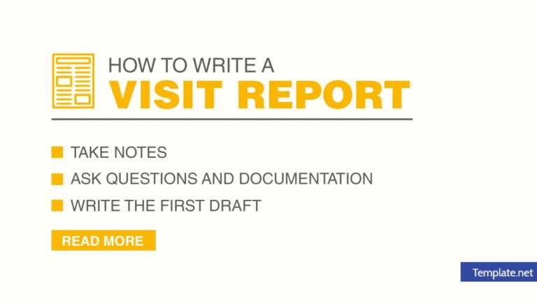 How To Write A Visit Report | Free & Premium Templates for Site Visit ...