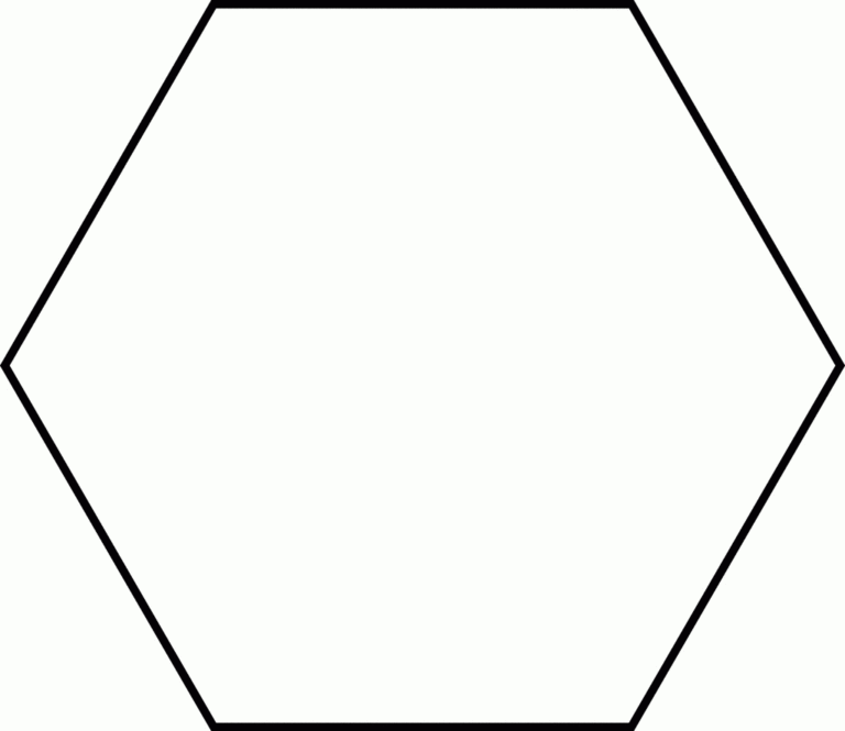 Large Hexagon For Pattern Block Set | Clipart Etc in Blank Pattern ...