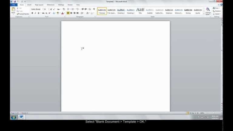 Make A Custom Template In Word within How To Create A Template In Word ...