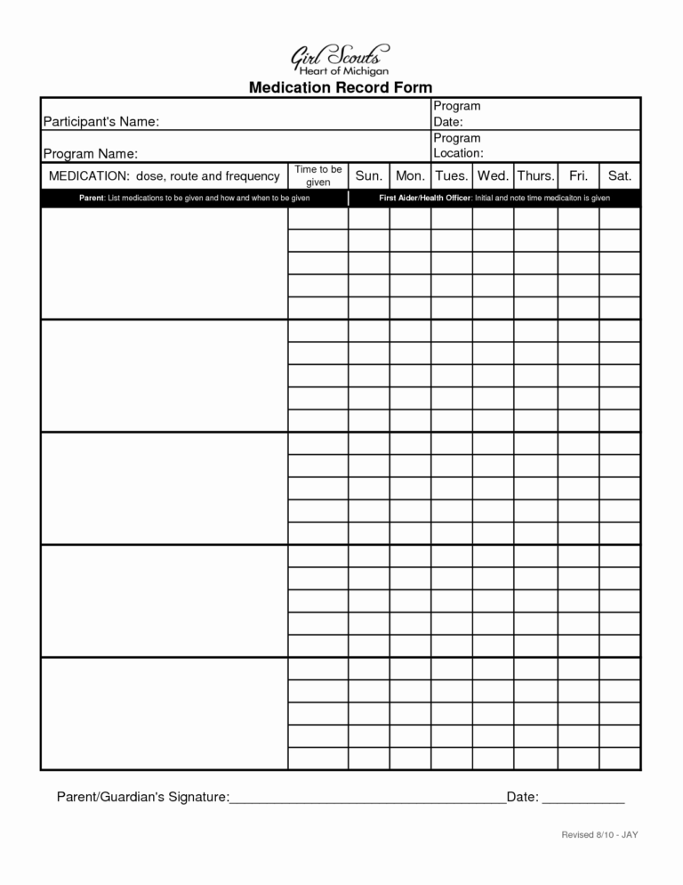 Medication Inventory Spreadsheet Free Blank Excel Invoice with Blank ...