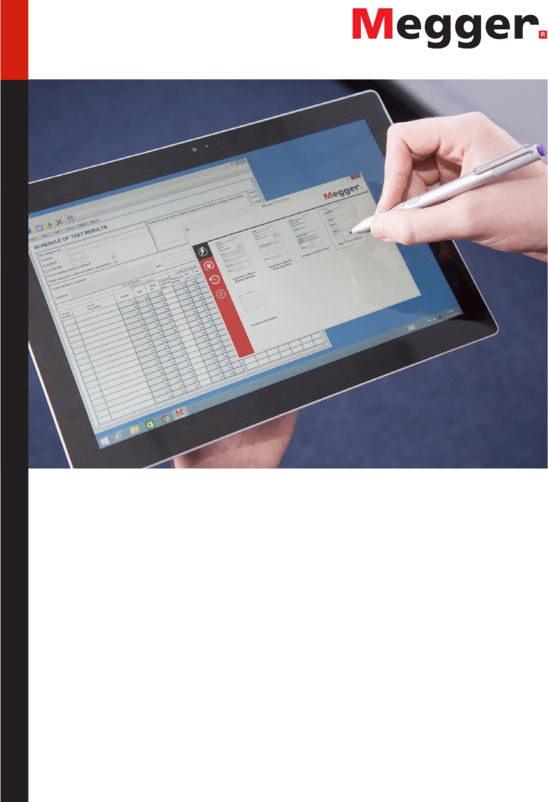 Megger Formfiller Condition Report Pat Test Certificate within Megger ...