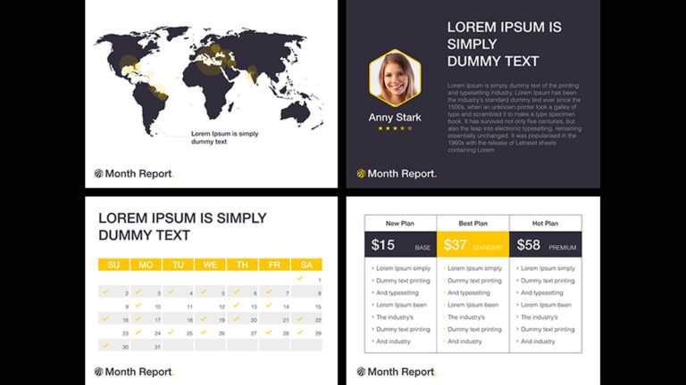 Month Report Powerpoint Template for Monthly Report Template Ppt ...